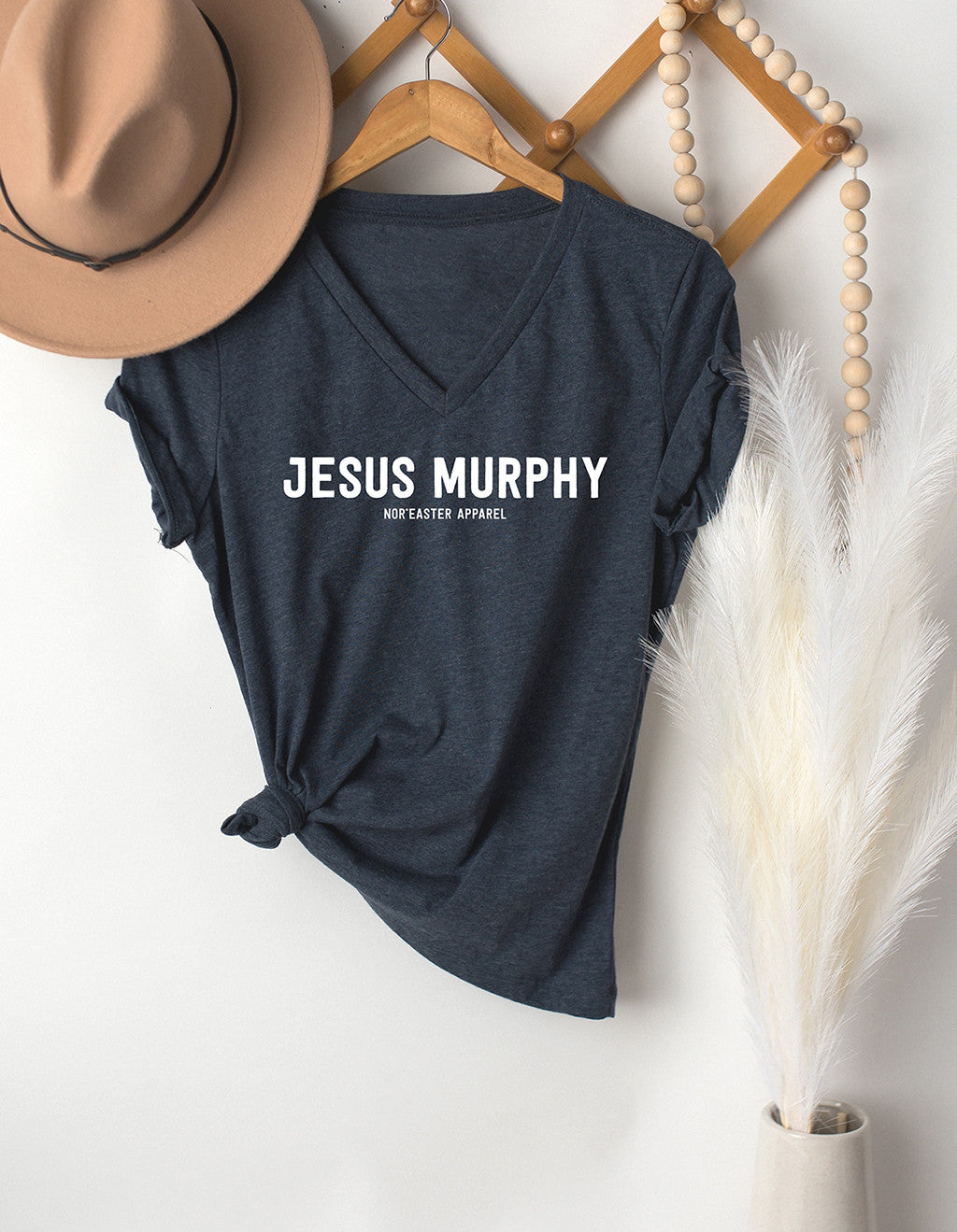 Women's Relaxed-fit Jesus Murphy V-neck T-shirt | Nor'easter apparel ...